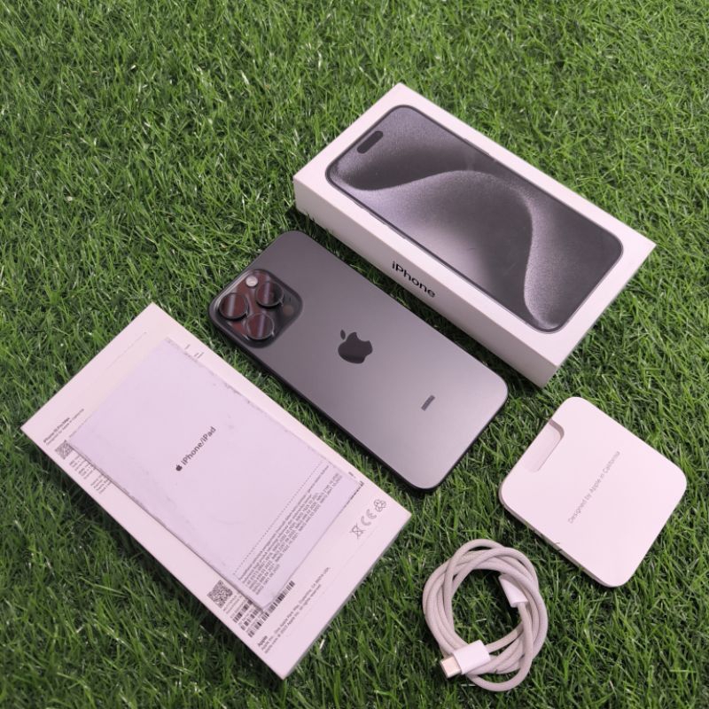 Jual iPhone 15 Pro Max 256GB iBox Garansi Maret 2025 - Titanium Black ...