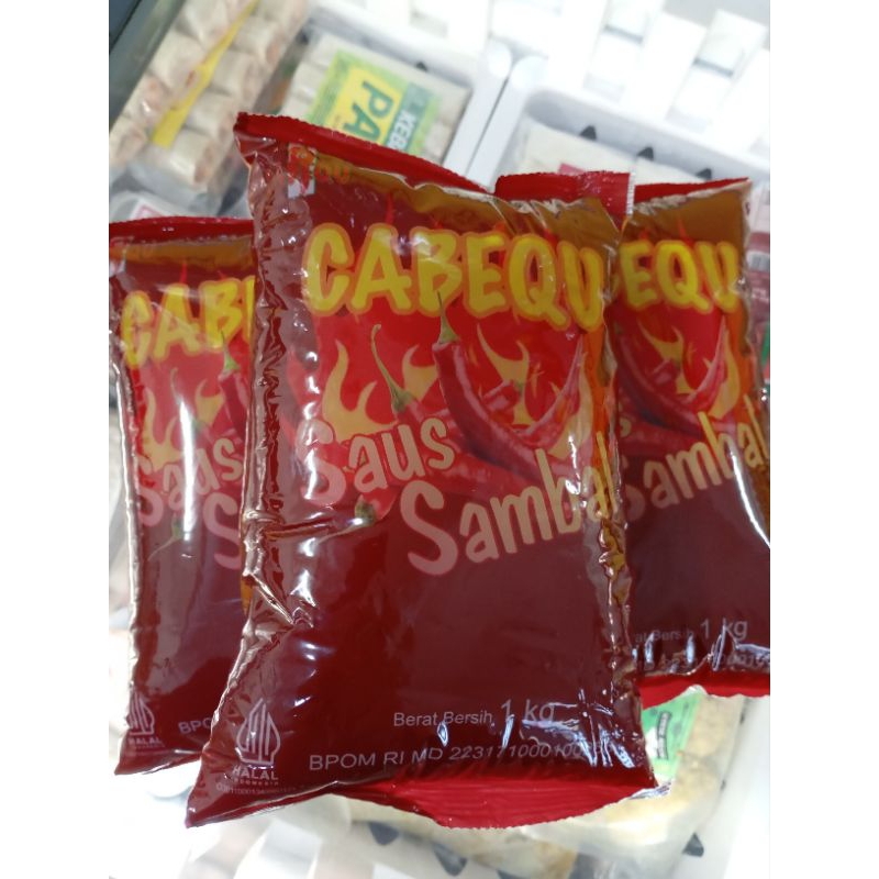 Jual Cabequ Saus Sambal Saus Pedas 1kg | Shopee Indonesia
