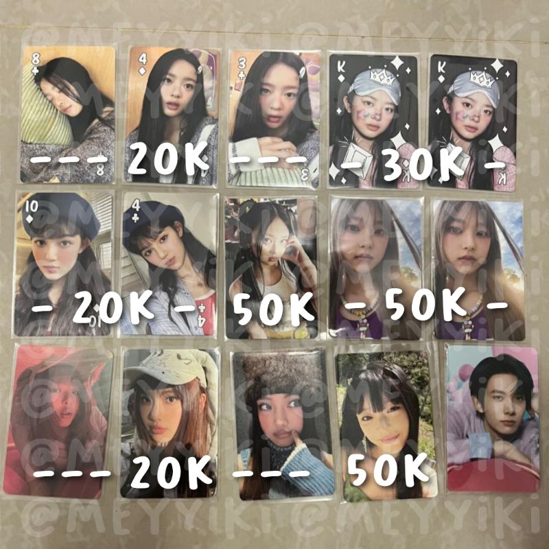 Jual PC Photocard Newjeans Haerin Hanni Danielle Weverse OMG Message card SG23 Season's ...