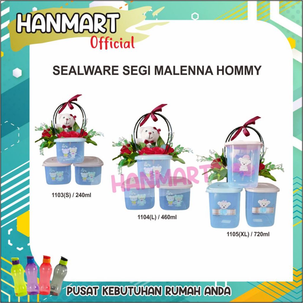 Jual TOPLES SERBAGUNA / SEALWARE SEGI MALENNA 1103-240ML(S) / 1104 ...