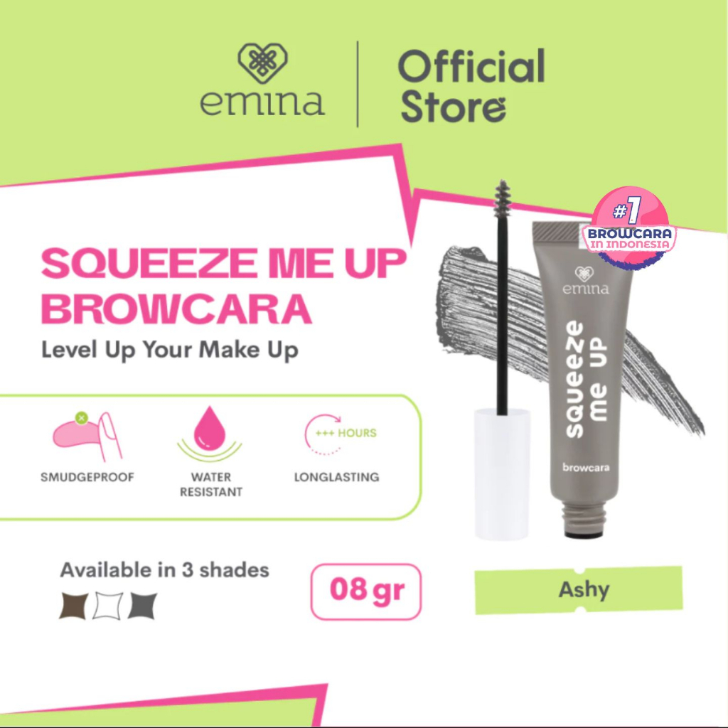 Jual Emina Squeeze Me Up Browcara - Brow Mascara 8 gram | Shopee Indonesia