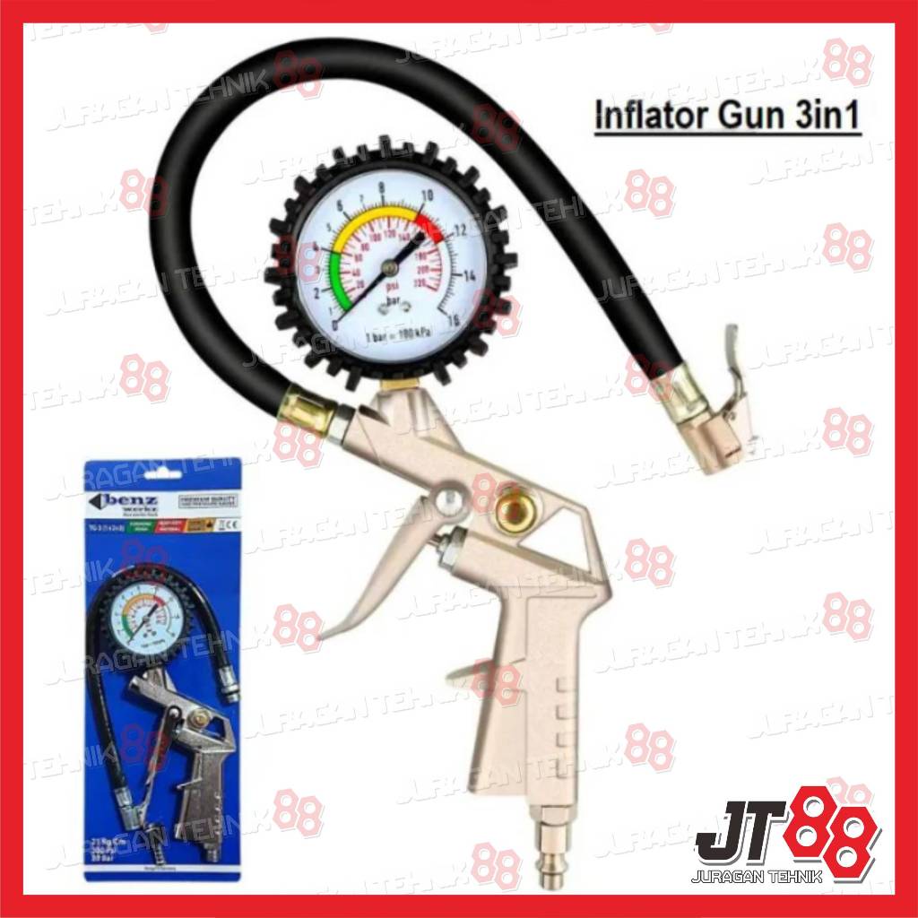 Jual Isi Angin 3 Fungsi Inflator gun Benz TG3 BZ7913 | Shopee Indonesia