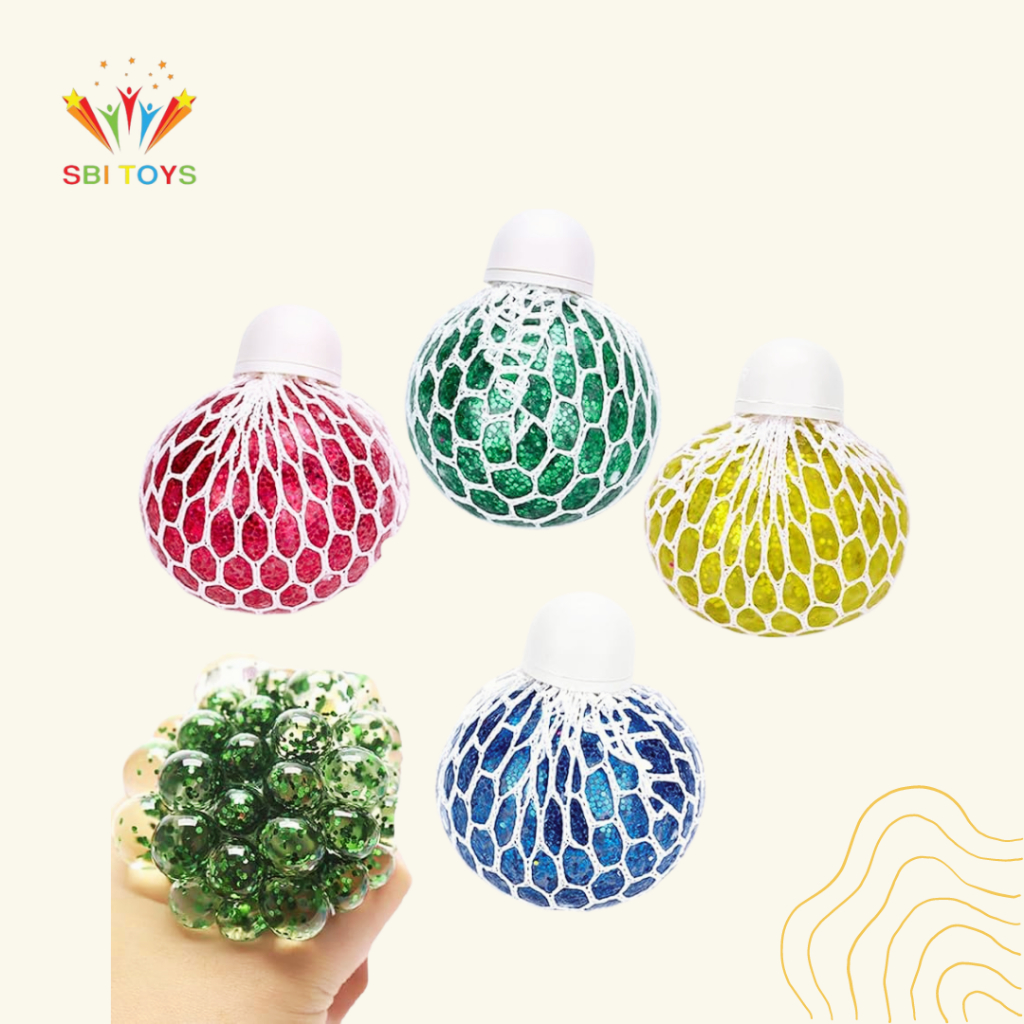 Jual [SBI TOYS] 1 pc Mainan Motorik Anak Squishy Mesh Ball | Shopee ...