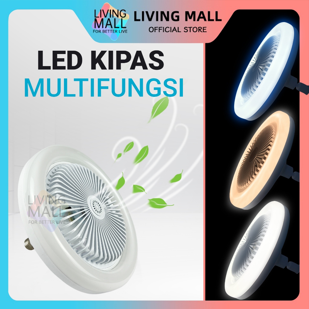 Jual Lampu Gantung + Kipas 2 in 1 Multifungsi/Lampu Kipas + Remote/ LED ...