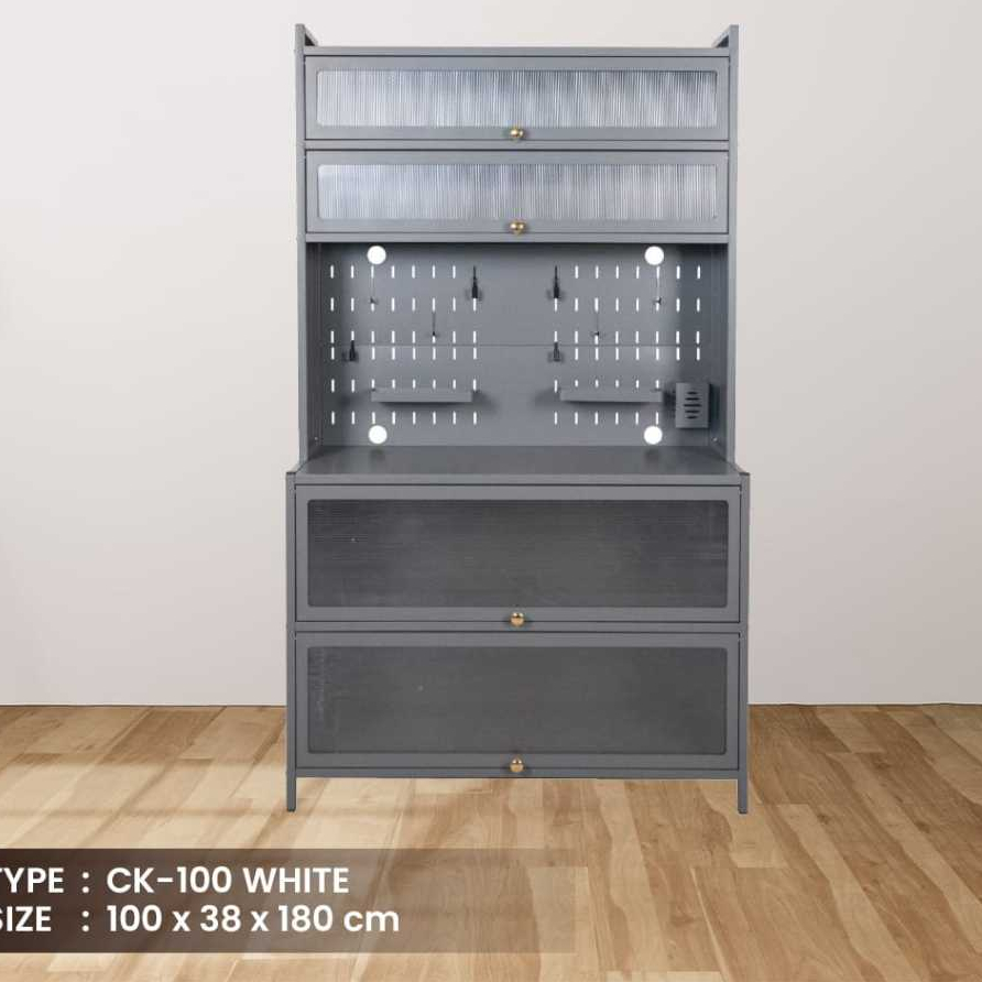 Jual Rak Lemari Dapur Besi 100cm Multifungsi / Rak Microwave Rak Oven ...