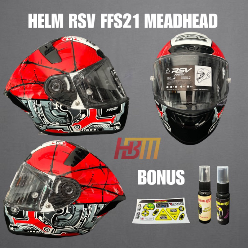 Jual HELM FULLFACE RSV FFS21 MEADHEAD | Shopee Indonesia
