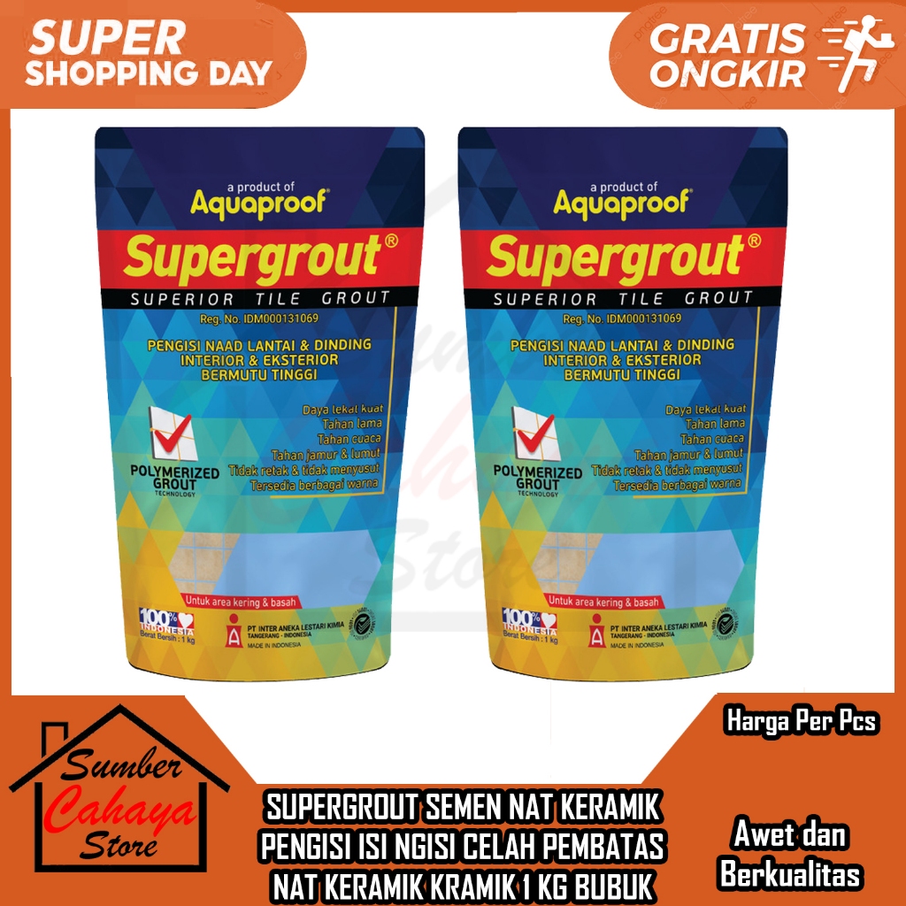 Jual Supergrout Semen Nat Keramik Pengisi Isi Celah Pembatas Kramik Ceramik Batu Alam Mosaik ...