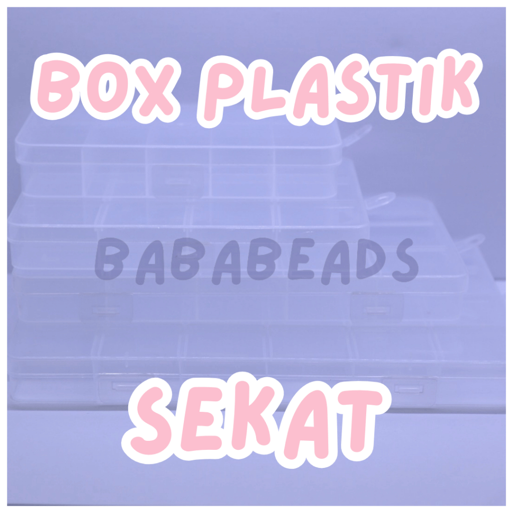 Jual 4 Ukuran - Box Plastik Grid/ Box Plastik Sekat/ Box Payet | Shopee ...