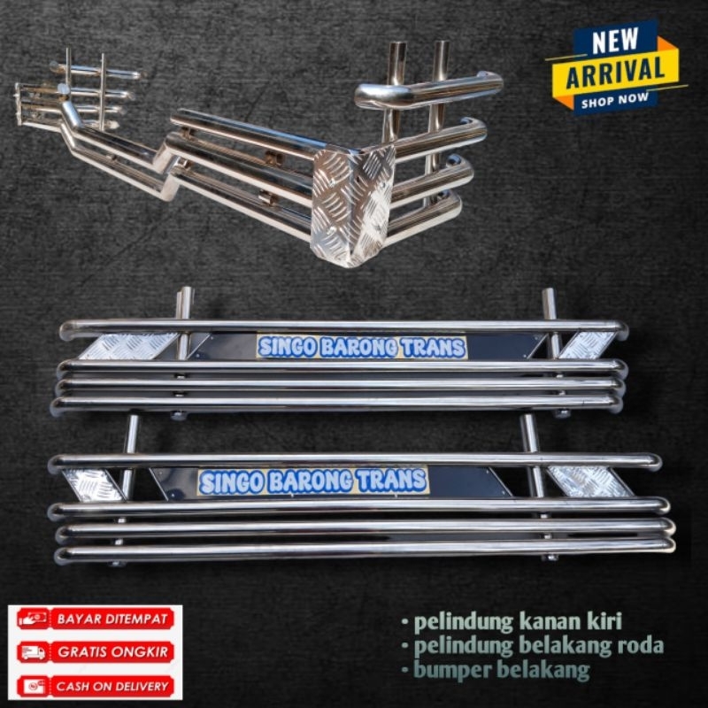 Jual Paket bumper / pelindung samping dan belakang untuk mobil pickup ...