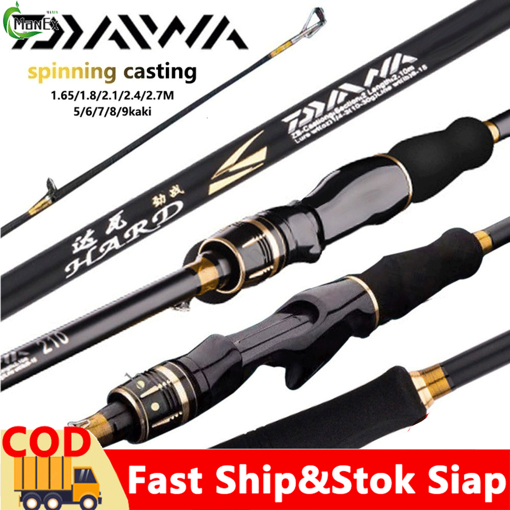 Jual 【COD】DAIWA Joran Pancing 1.65M-2.7M Carbon Joran Baitcasting Portabel Joran spinning Joran ...