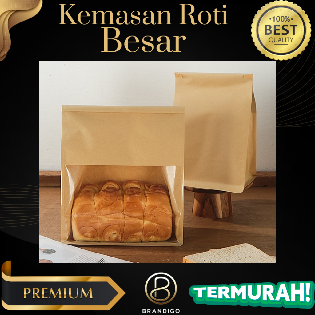 Jual Kemasan roti tawar ukuran besar/kantong roti premium/kantong ...