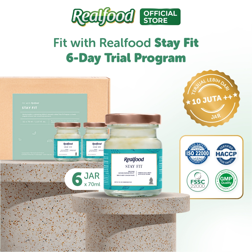 Jual Realfood Stay Fit Minuman Sarang Burung Walet | Shopee Indonesia