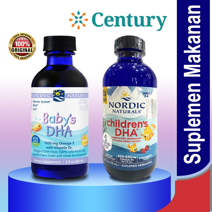 Jual Nordic Baby's DHA 60ml/Nordic Child DHA/ Childern/Otak/cerdas ...