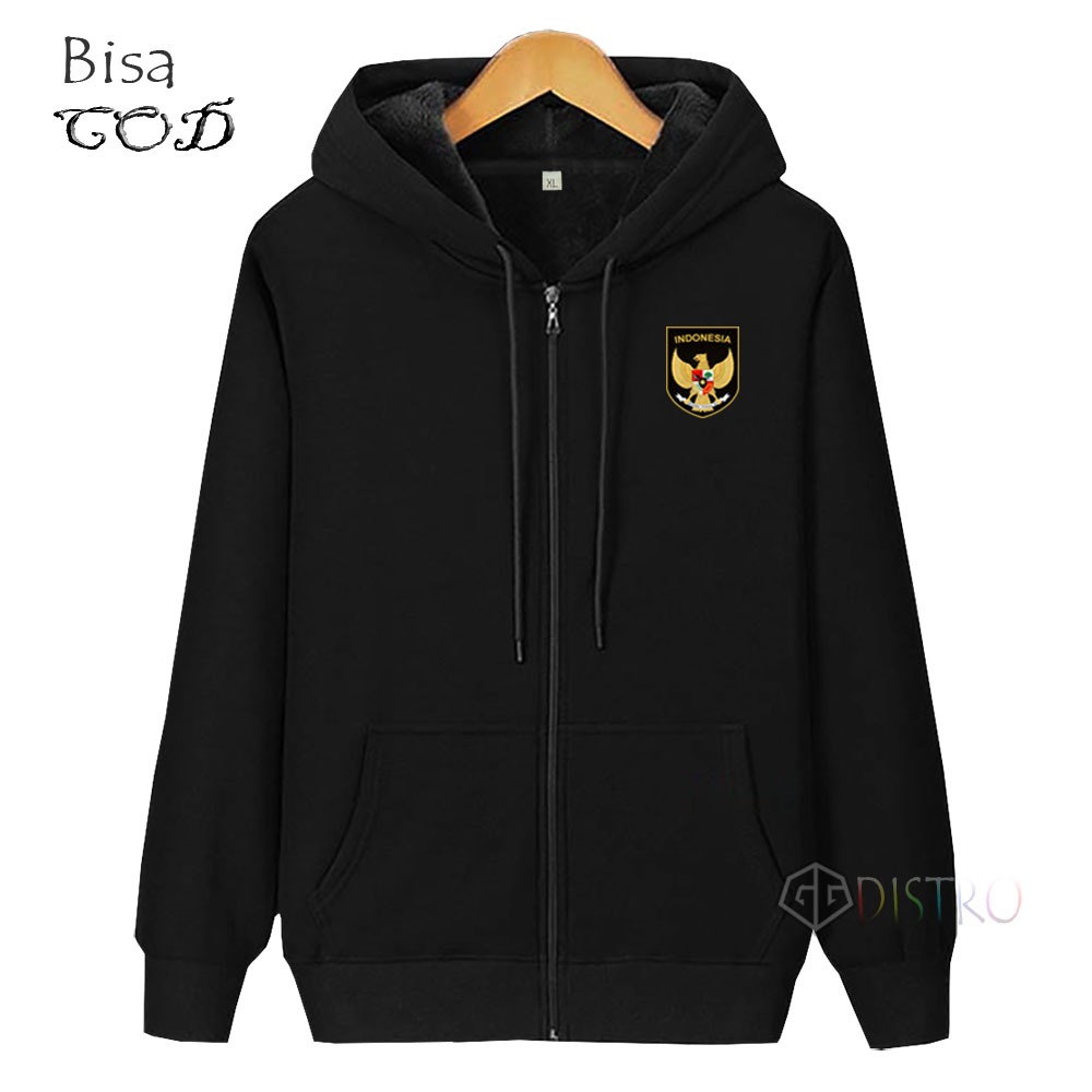 Jual GG DISTRO Unisex Jacket Zipper Resleting Logo Garuda 02 Print ...