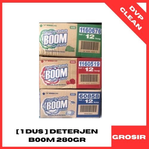 Jual ( 1 dus ) Sabun Detergent Boom 280gr - isi 12 pcs | Shopee Indonesia
