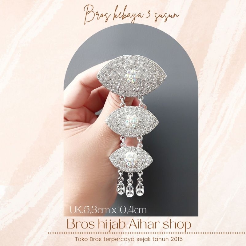Jual Bros Kebaya Gold Emas Perak Kutubaru 3 Susun Bross Kutu Baru Tumpuk khas Etnik Jawa Pesta ...