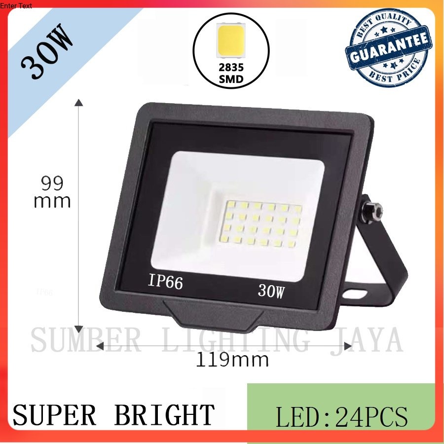 Jual LAMPU SOROT LED 30W | LAMPU TEMBAK LED 30 WATT | LAMPU OUTDOOR LED KPS | Shopee Indonesia