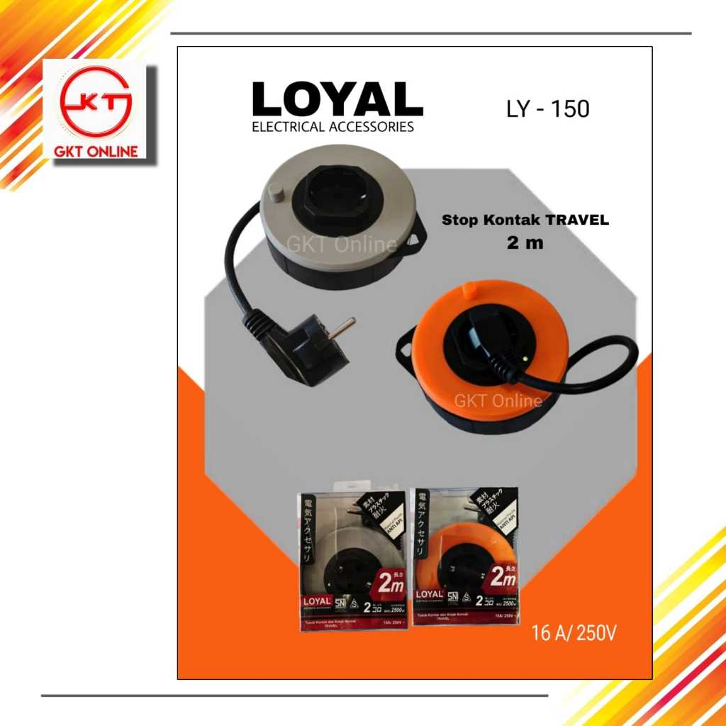 Jual Loyal LY-150 Kabel Roll Travel 2 Meter / Kabel Roll Mini / Kabel ...