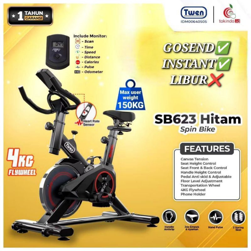 Jual Spinning Bike SB623 Spin bike sepeda statis speda kardio sepeda ...