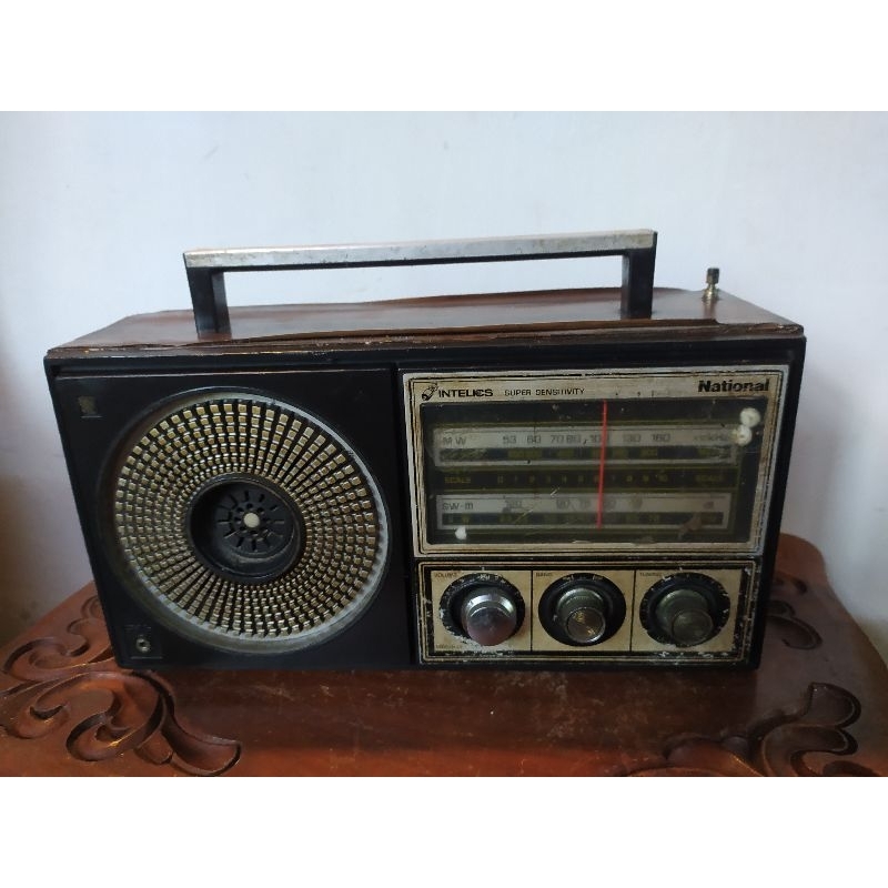 Jual radio jadul radio kayu national intelics jadul | Shopee Indonesia