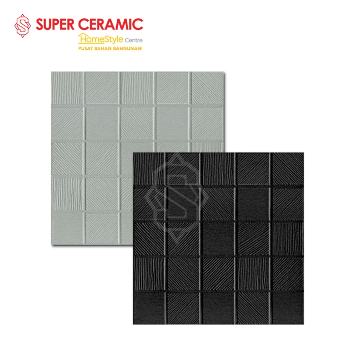 Jual ASIA TILE 25x25 Alpha Series - ALPHA BLACK / ALPHA GREY | Shopee ...