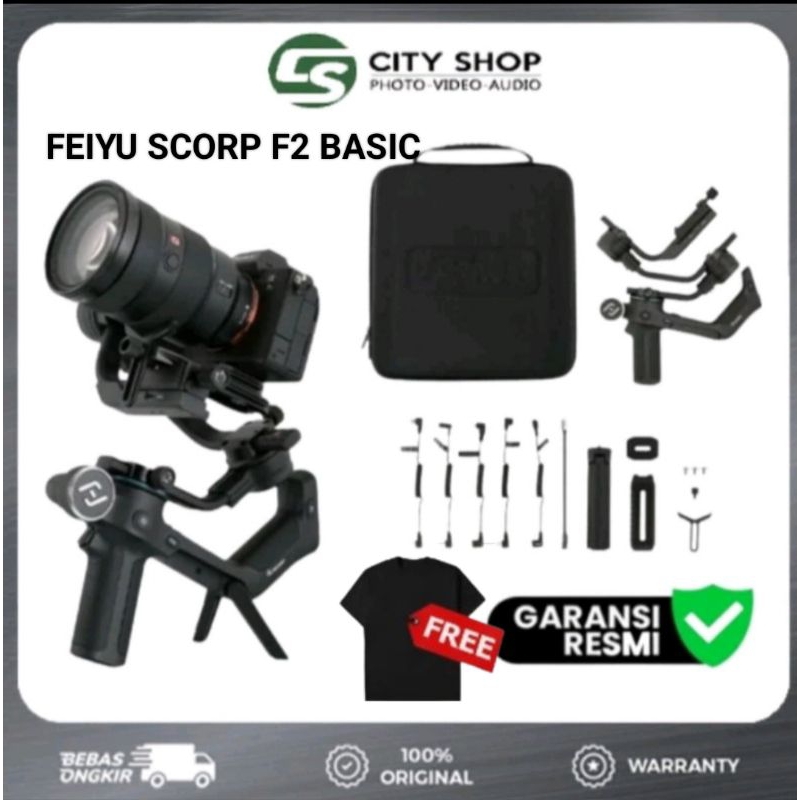 Jual FeiyuTech Feiyu Scorp Basic F2 3-Axis Handheld Feiyu Gimbal Stabilizer | Shopee Indonesia