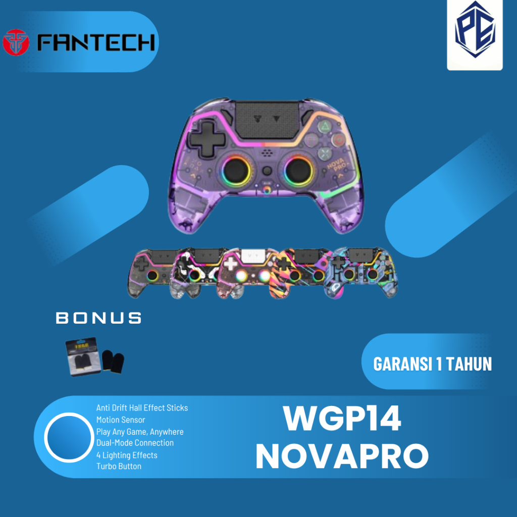 Jual Fantech WGP14 NovaPro / Nova Pro Wireless Gamepad With Hall Effect ...