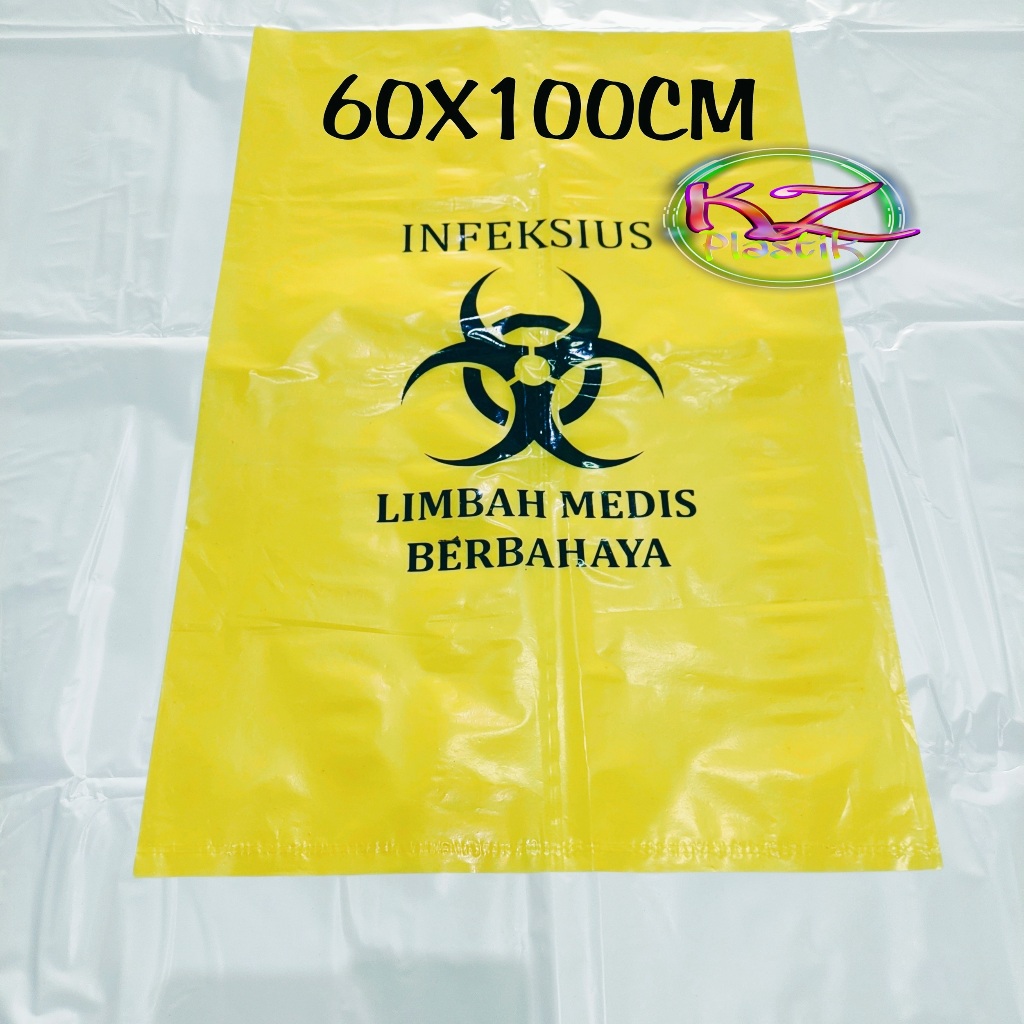 Jual Kantong Plastik Sampah Medis Infeksius 60 x 100 Cm Kantong Sampah ...