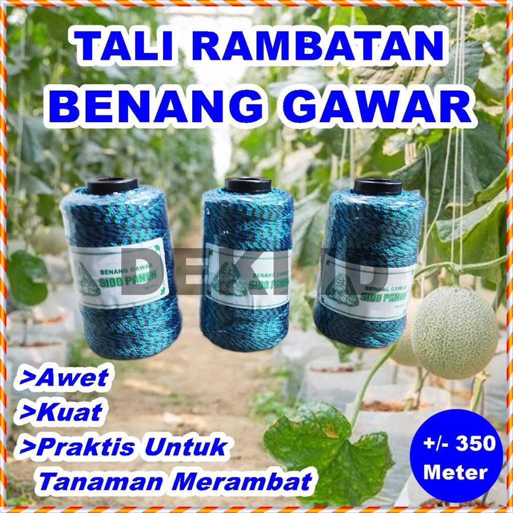 Jual Tali Rambatan Benang Gawar Tanaman Melon Anggur Pertanian Salaran ...