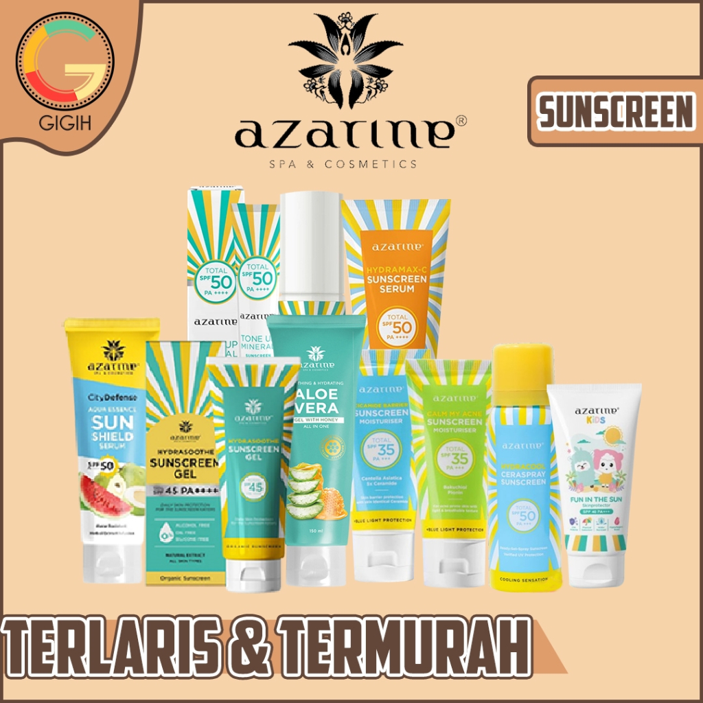 Jual AZARINE SUNSCREEN PROTECTION SPF50++ ( READY ALL VARIAN ) | Shopee ...