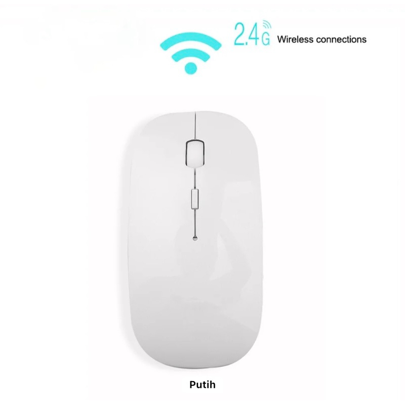Jual Mouse Wireless Windows Slim Tipis usb Automatic Optical Laptop ...