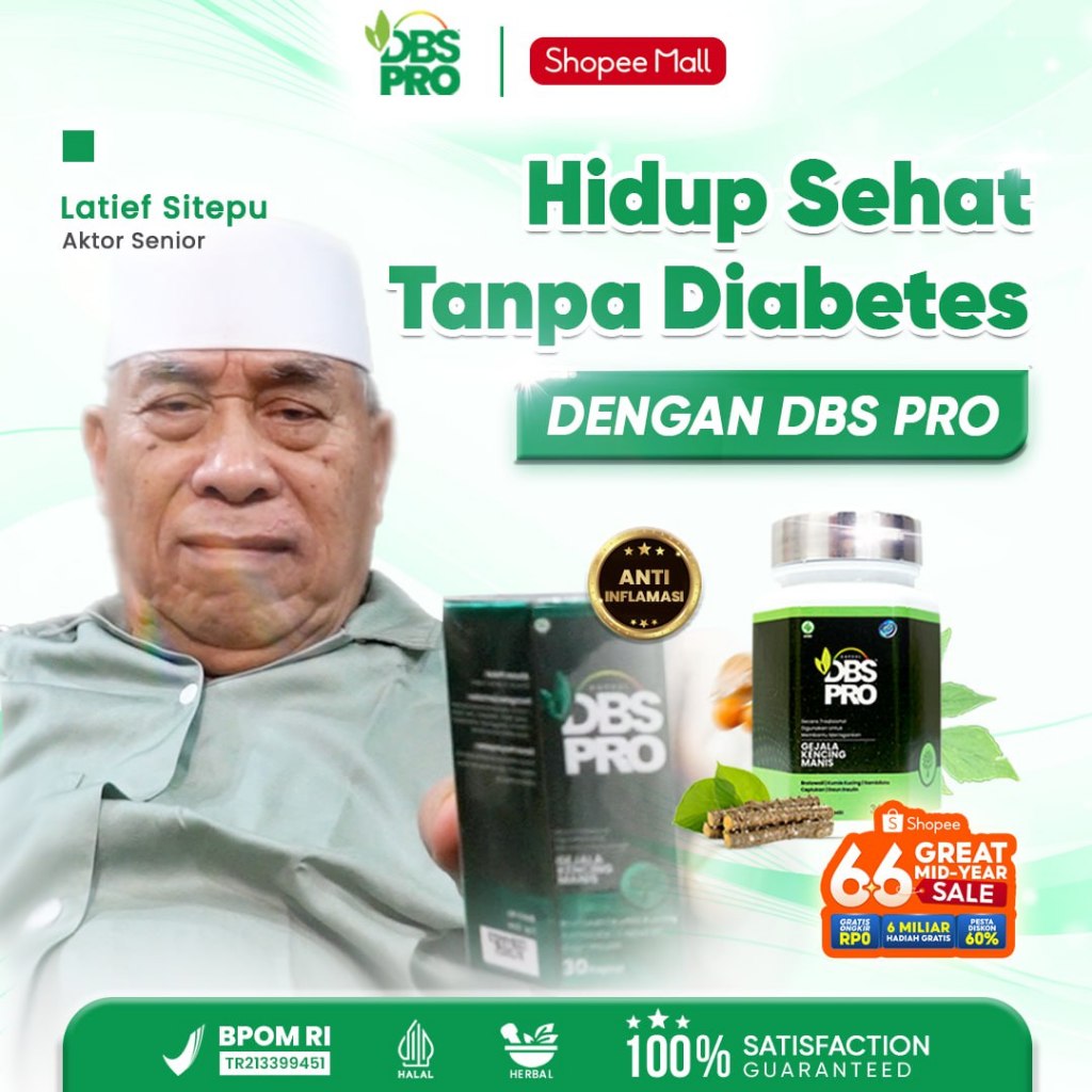 Jual Dbs Pro Obat Herbal Alami Isi 30 Kapsul Bantu Turunkan Gula Darah ...