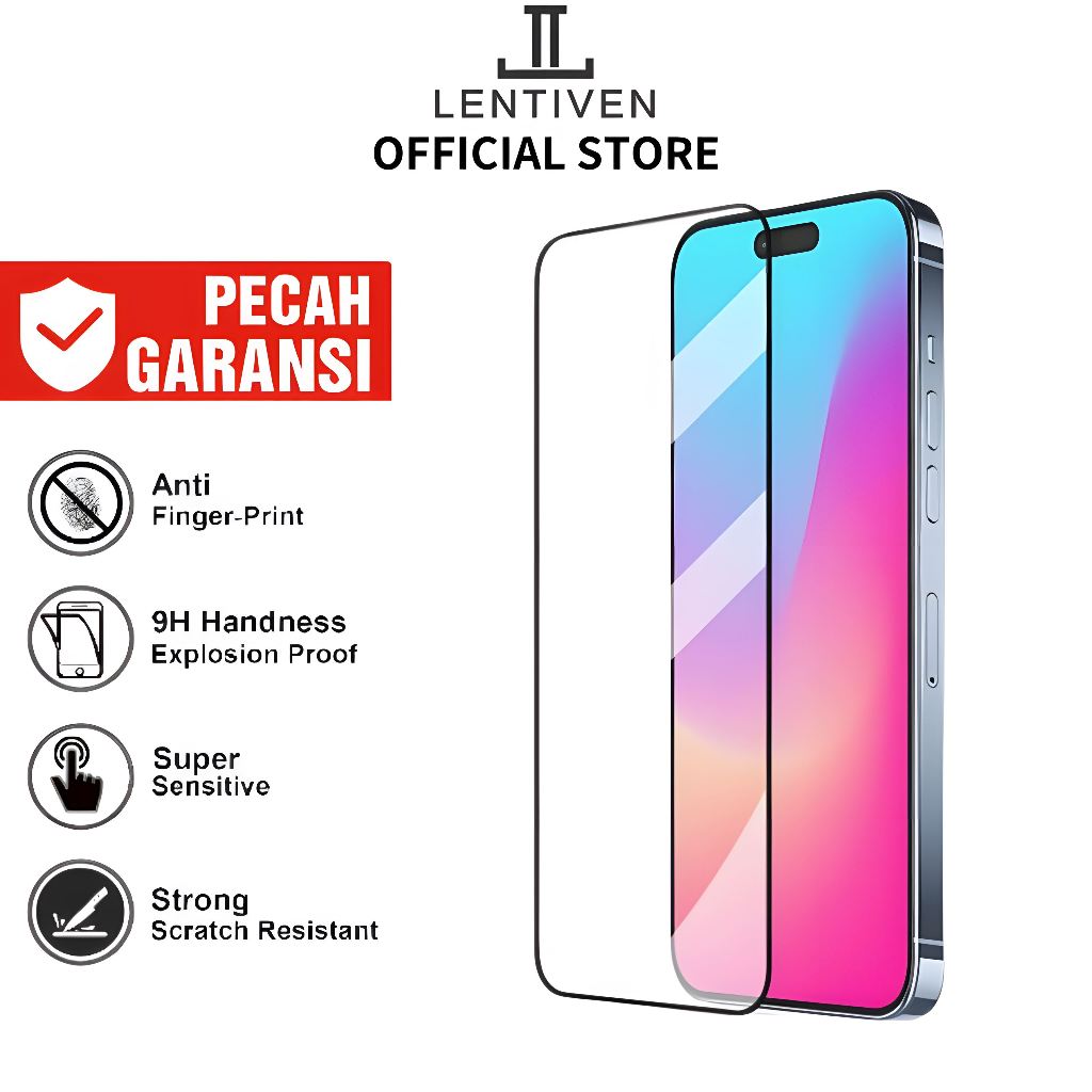 Jual LENTIVEN Tempered Glass Anti Gores Untuk Iphone XR 11 15 Pro Max 15 Plus 14 Pro Max 14 Plus ...