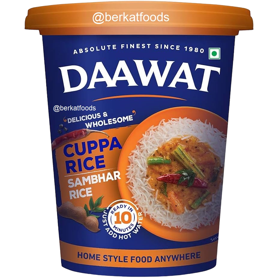Jual Daawat Cuppa Rice Sambhar Chawal Instant / Nasi Basmati Instan ...