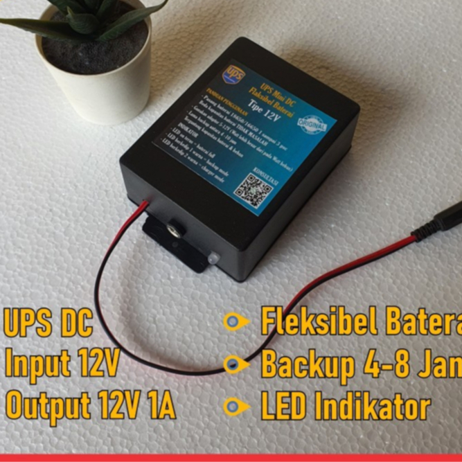 Jual Mini UPS DC Baterai Portable - 12 Volt | Shopee Indonesia