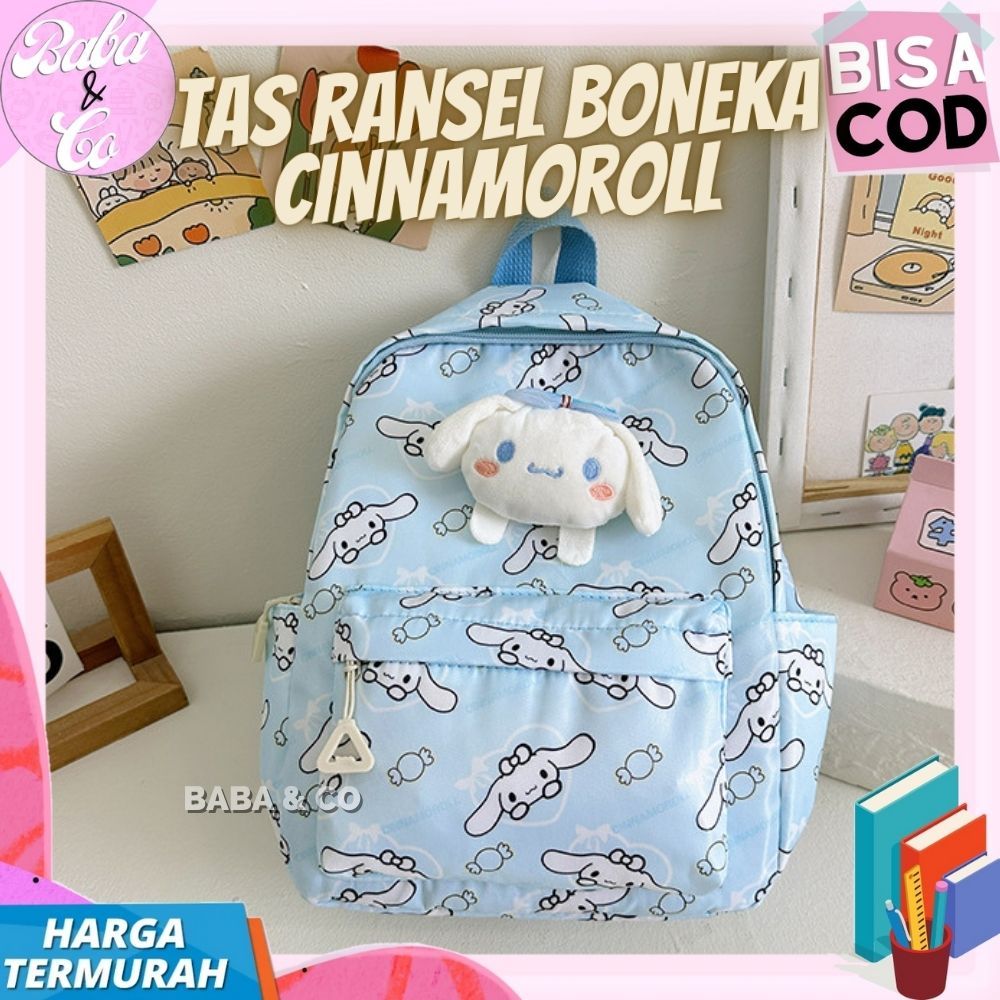 Jual TAS SEKOLAH ANAK TAS CINNAMOROLL BONEKA RANSEL SANRIO CINAMOROL ...