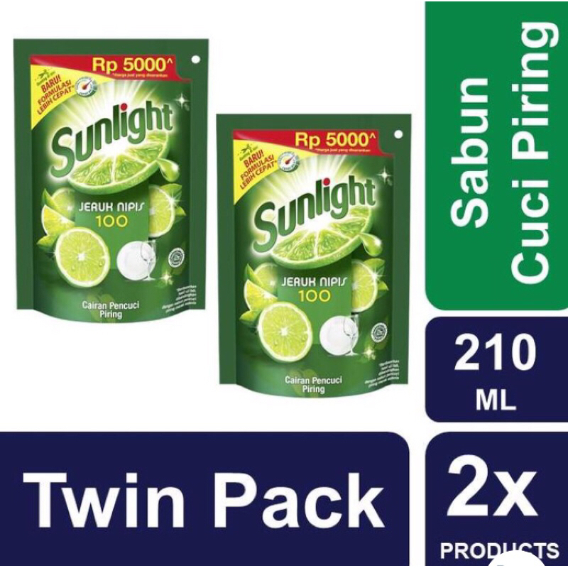 Jual Sunlight 210ml (Twin Pack 2 Pcs) | Shopee Indonesia