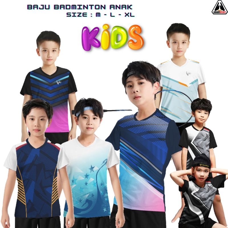 Jual BAL-01 KIDS BAJU BADMINTON ANAK-ANAK JERSEY BADMINTON ANAK KAOS ...