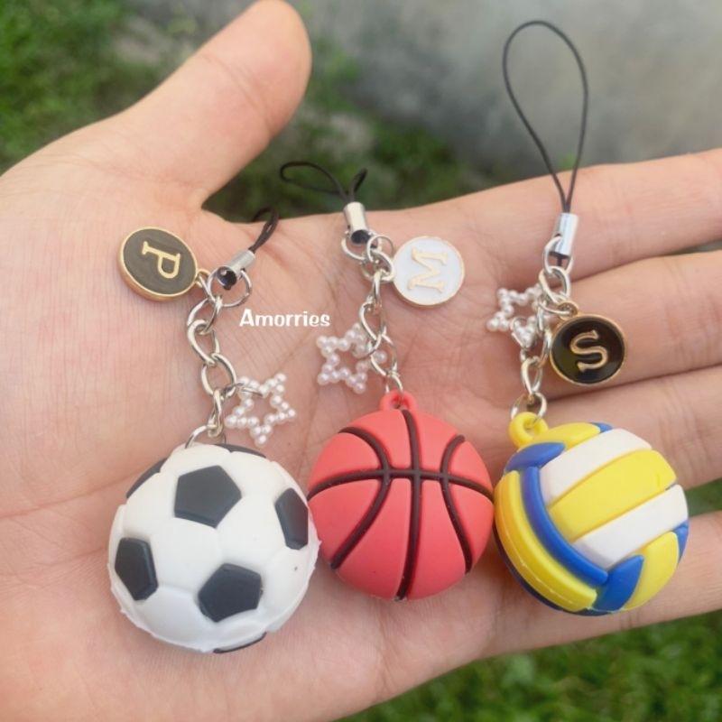 Jual Tali HP gantungan HP tas Sepak Bola, Bola Basket, Bola Voli lucu ...