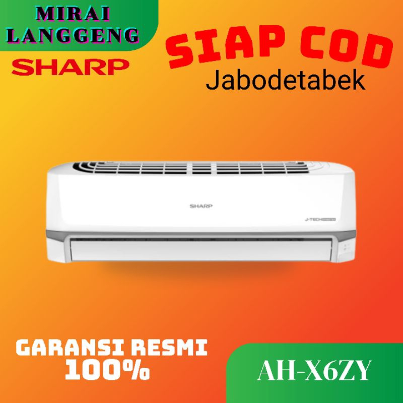 Jual AC SHARP 1/2 PK AC SPLIT SHARP AH-X 6ZY 1/2 PK INVERTER | Shopee Indonesia