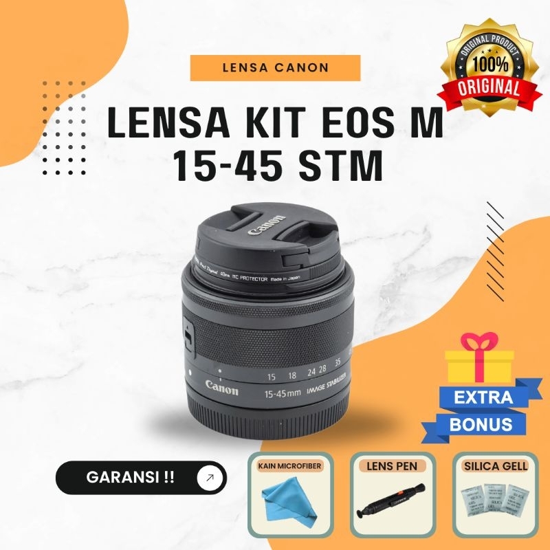 Jual LENSA 15-45 STM FOR MIROLES CANON HITAM MULUS NOMINUS | Shopee ...