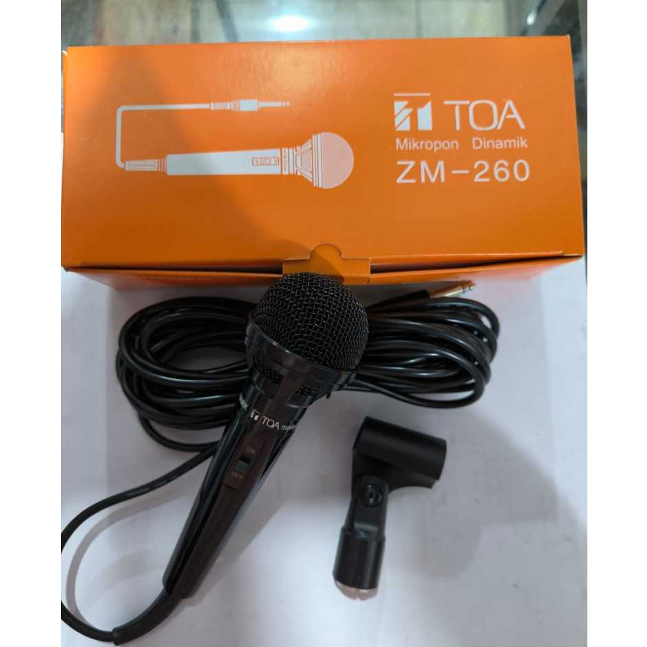 Jual MICROPHONE MIC TOA ZM260 PROFESIONAL DINAMIC MIC ZM-260 MIKROPHONE KABEL VOCAL DYNAMIC ...