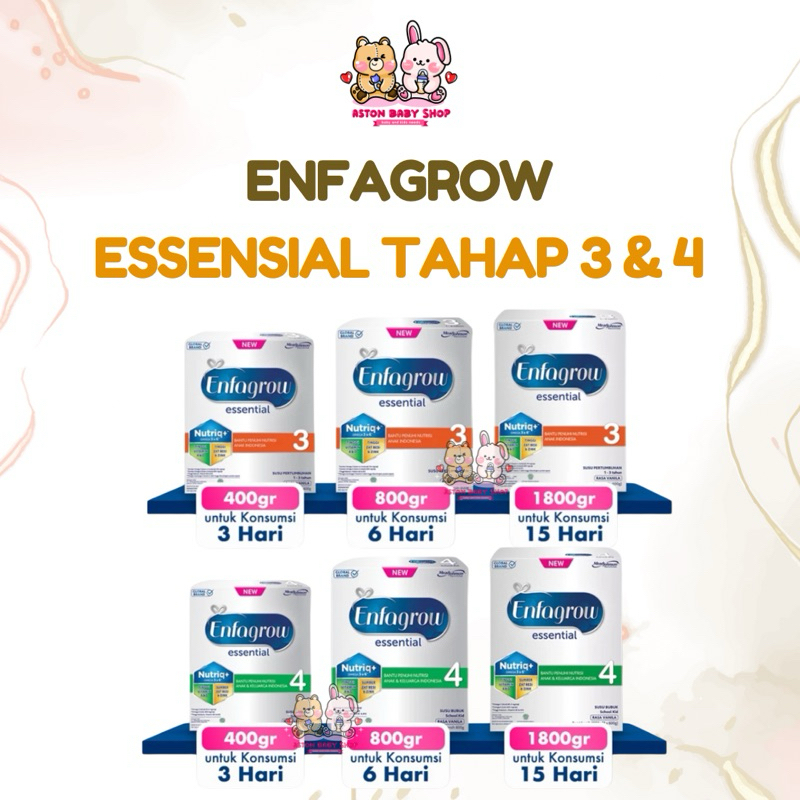 Jual Enfagrow Essential 3 & 4 400gr /800gr/1800gr | Enfagrow Essensial ...