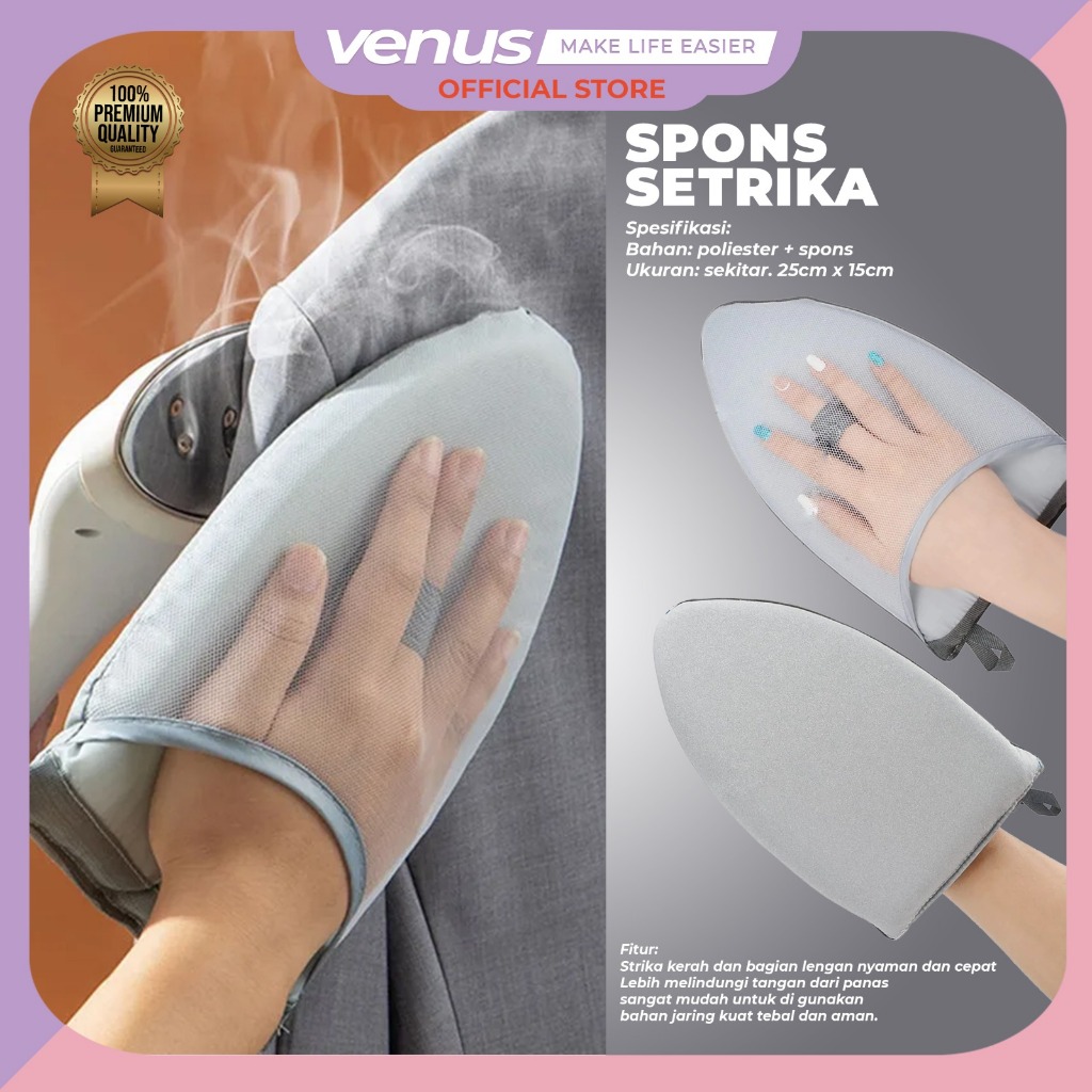 Jual VENUSJKT - Spons Setrika Uap Genggam Sarung Tangan Setrikatebal ...