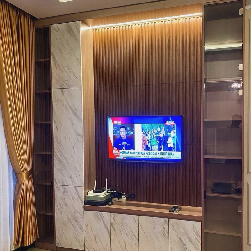 Jual Backdrop TV Custom, Cabinet TV Custom, Meja TV Custom, Furniture ...