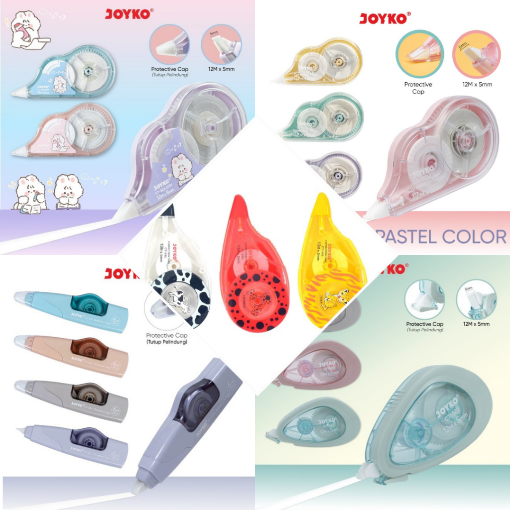 Jual ATK : Correction Tape Merk Joyko dan Kenko Motif Penghapus Kertas ...