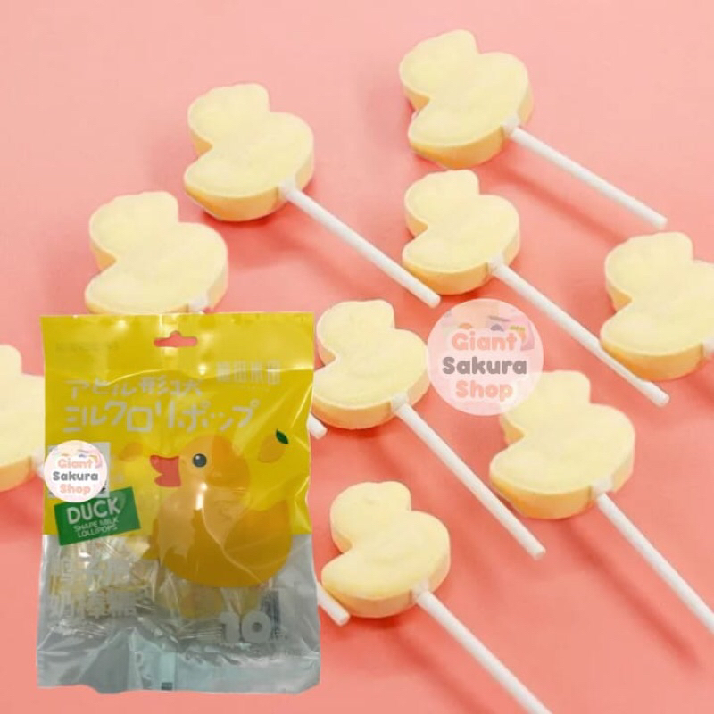 Jual Tommy & Tim Duck Shape Milk Lollipop Mango Flavor / permen/ candy ...