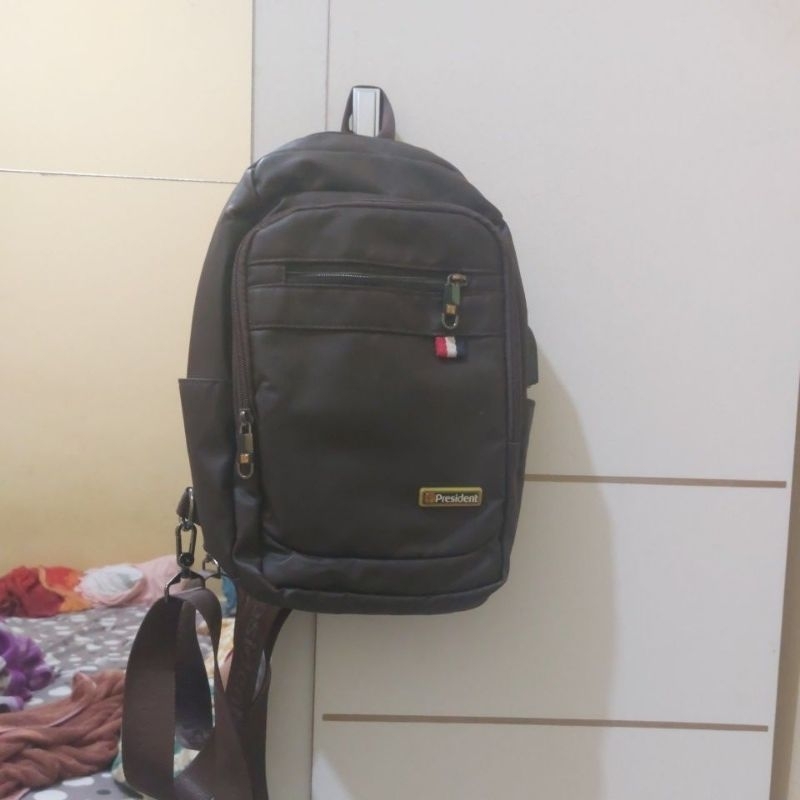 Jual Tas selempang WB cowok President second preloved | Shopee Indonesia