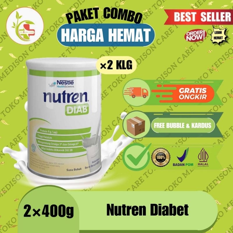Jual nutren diab diabetes nestle | kaleng 400 g DIAB | Shopee Indonesia