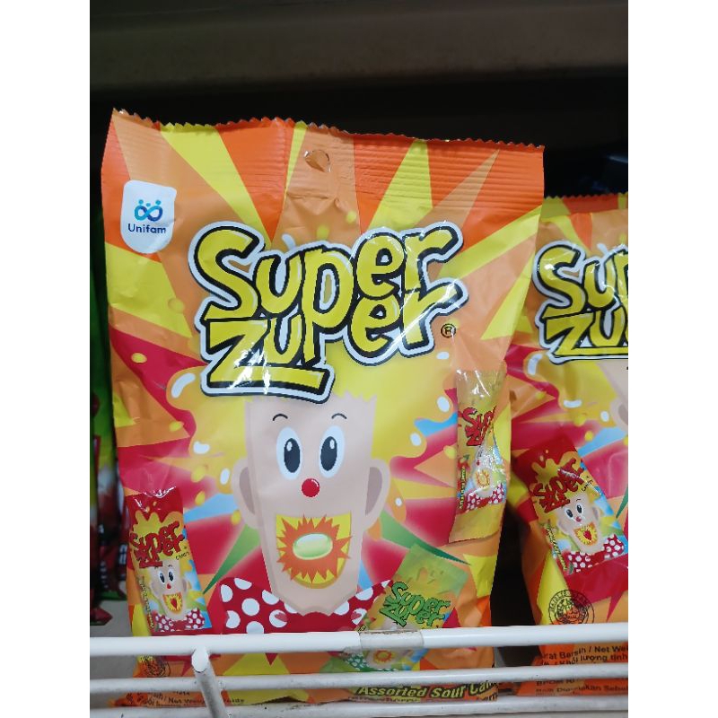 Jual Super Zuper Candy Bag 50pcs dan 40pcs -Permen Asam Rasa Stroberry ...